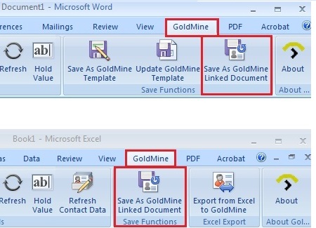 Document Linking from Word & Excel - The GoldMine Compass