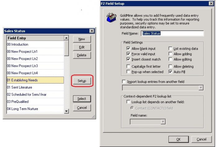 Using GoldMine Lookup Lists - Part 1 - The GoldMine Compass